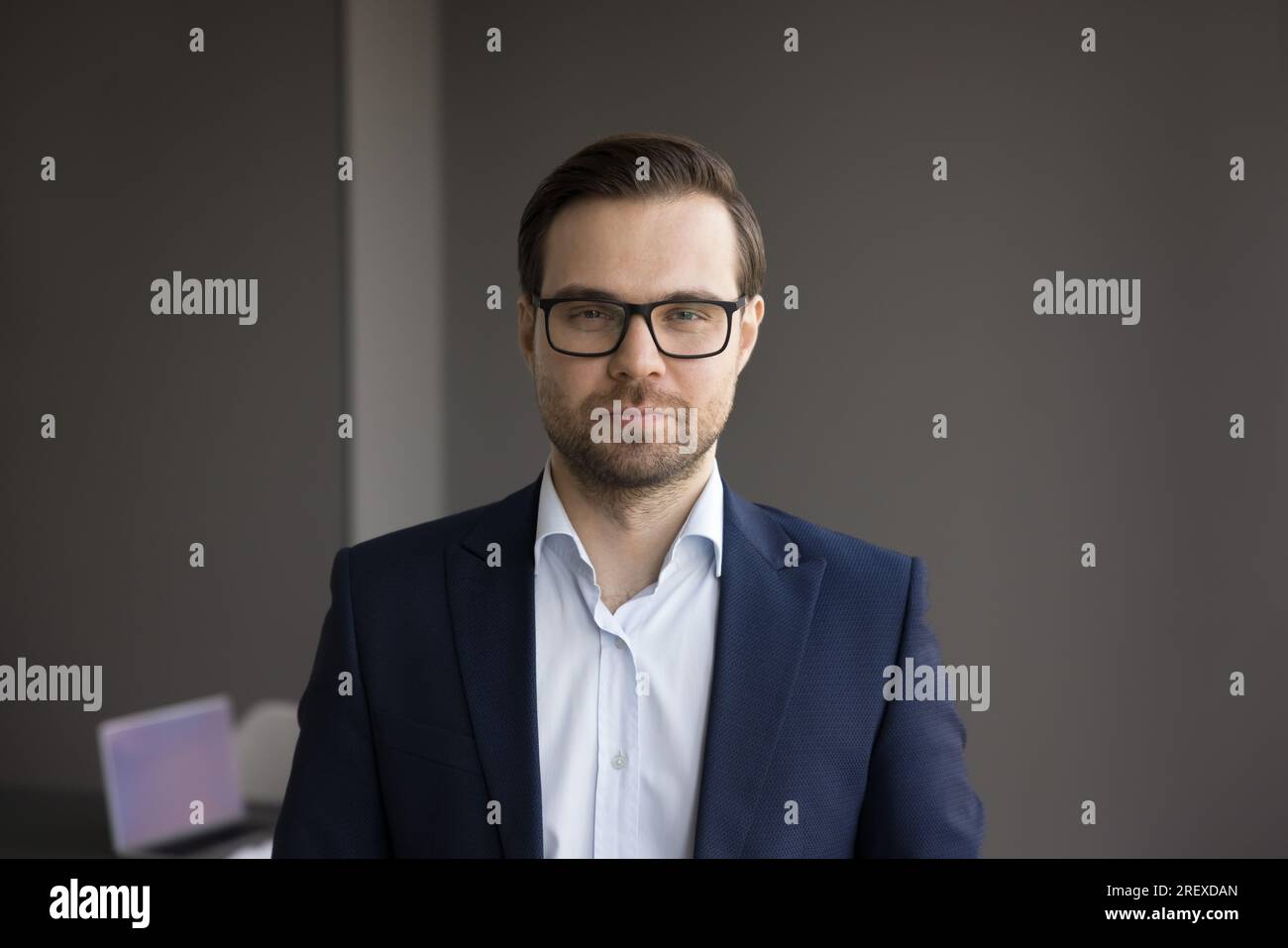 Photo handsome business chief hi-res stock photography and images - Alamy