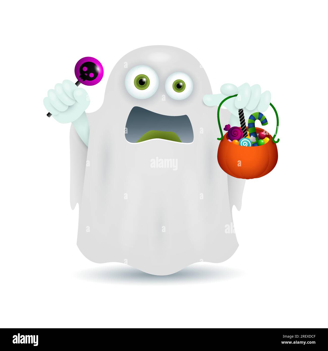 Pumpkin bucket candies Cut Out Stock Images & Pictures - Alamy