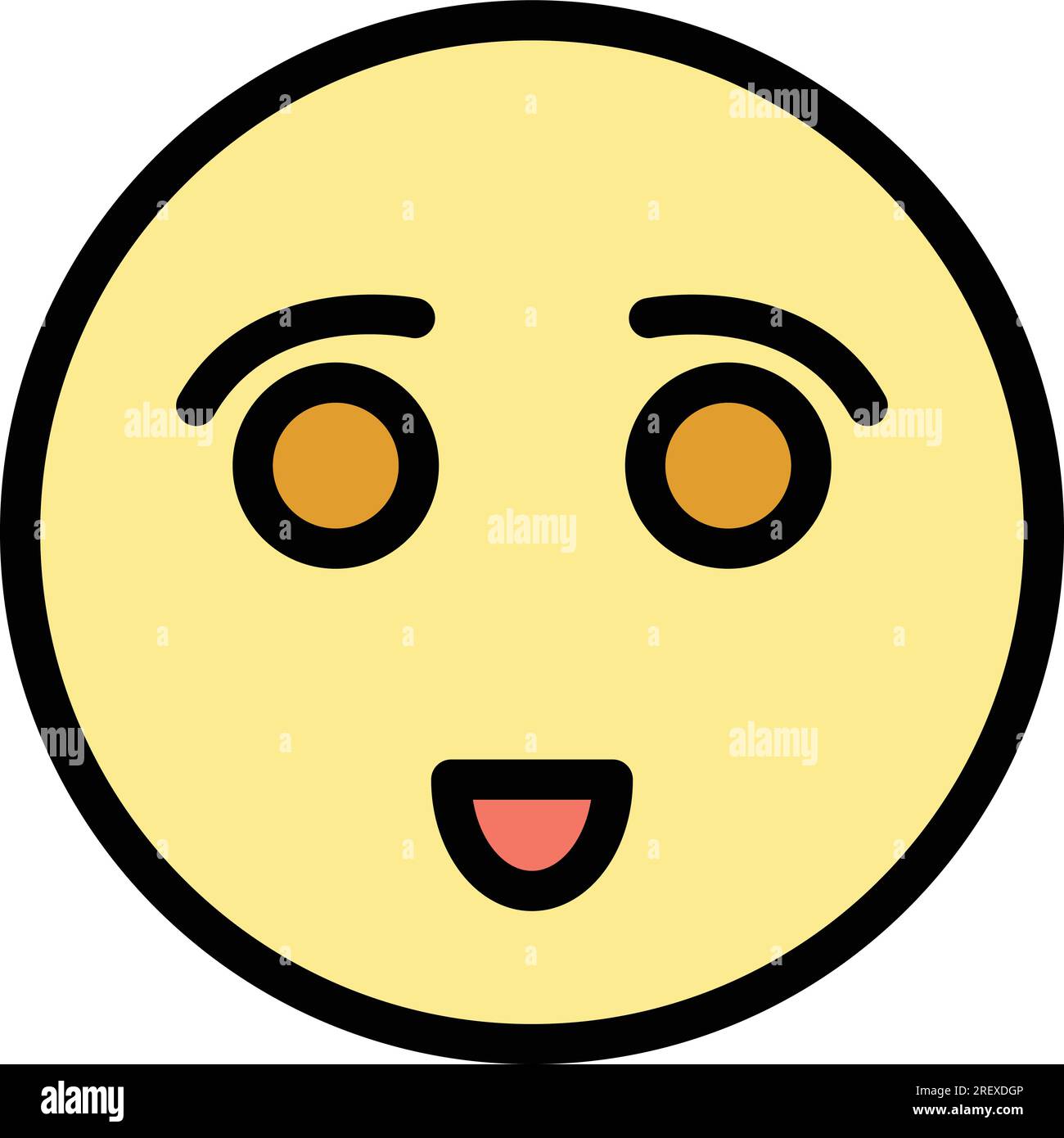Satisfaction emoji icon outline vector. Happy level. Smile customer ...