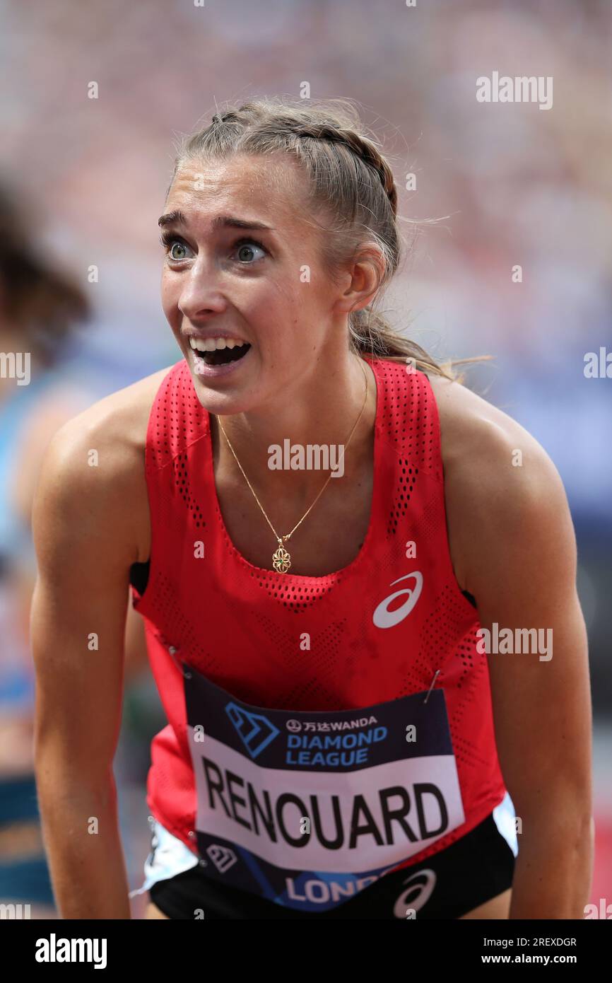Flavie RENOUARD (France) overjoyed in achieving a personal best in ...