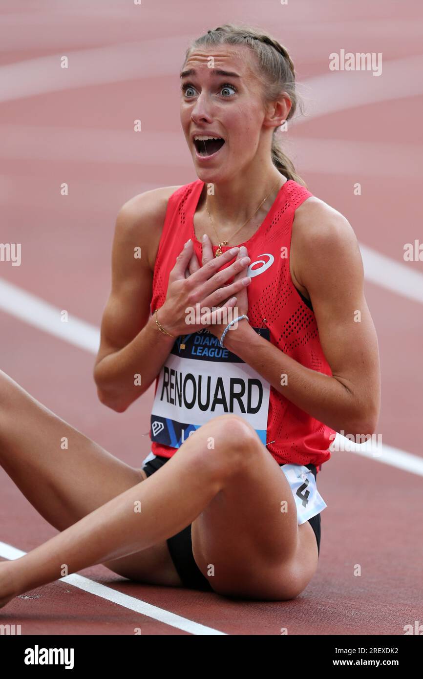 Flavie RENOUARD (France) overjoyed in achieving a personal best in ...