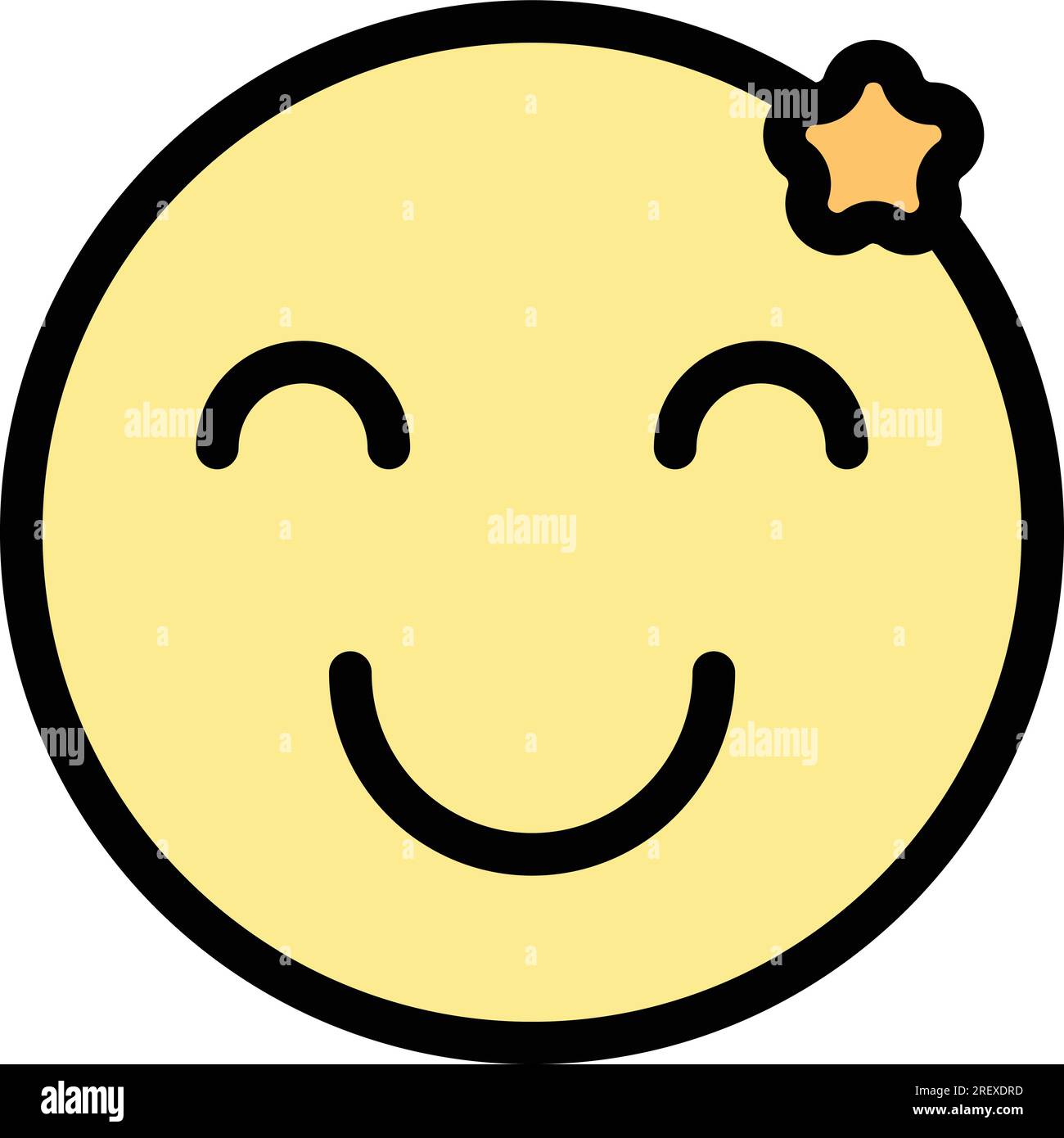 Great feedback icon outline vector. Satisfaction level. Emoji smile ...