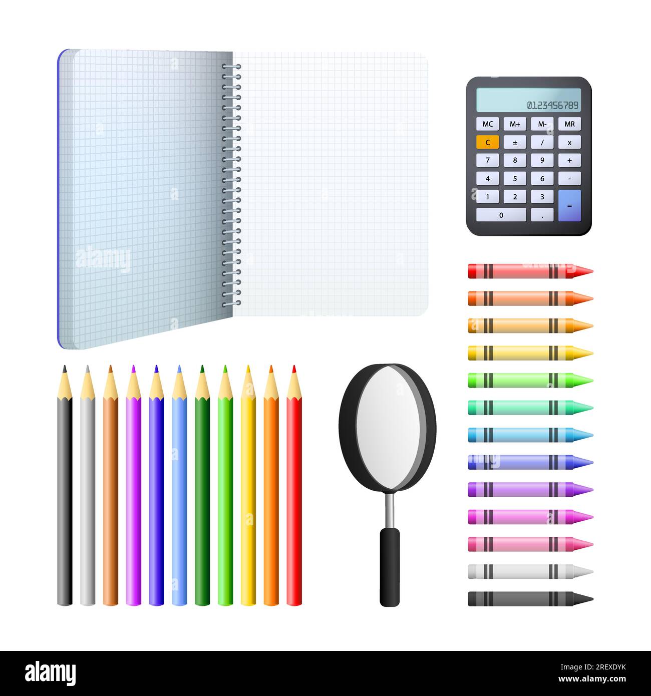 Drawing set vector illustration Stock Vector Image & Art - Alamy