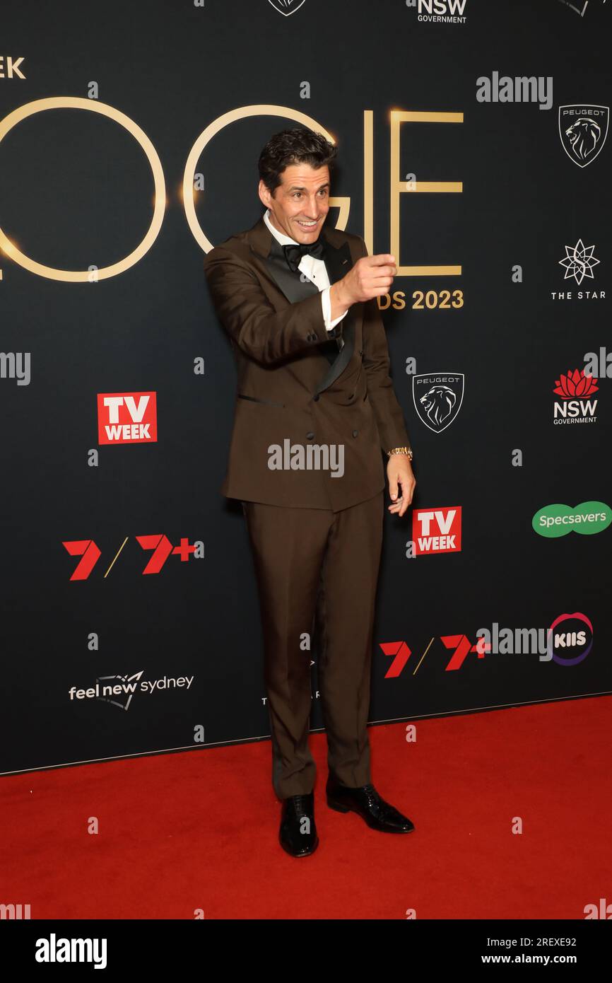 Sydney, Australia. 30th July 2023. Andy Lee arrives on the red carpet ...