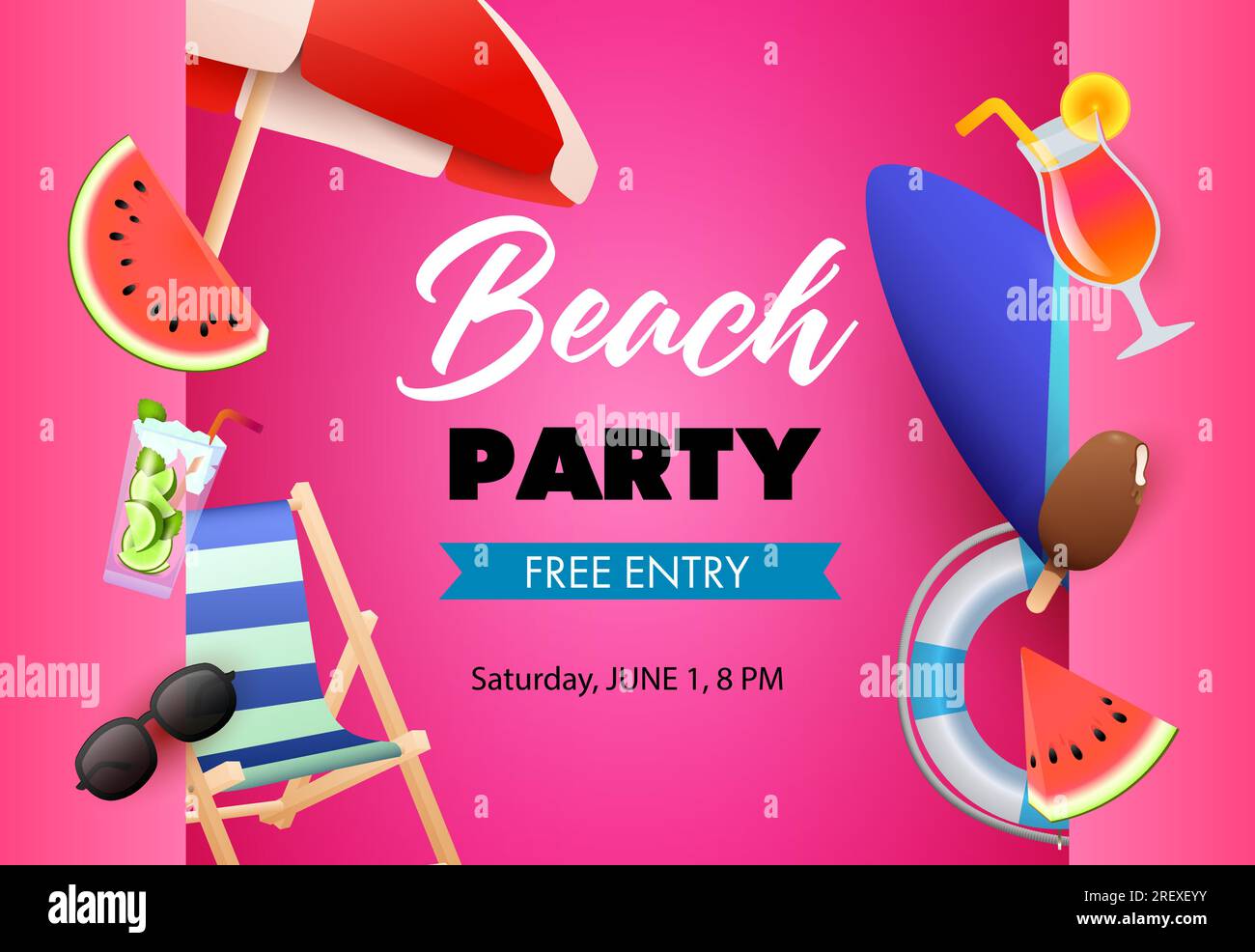 Welcome cocktail party Stock Vector Images - Alamy