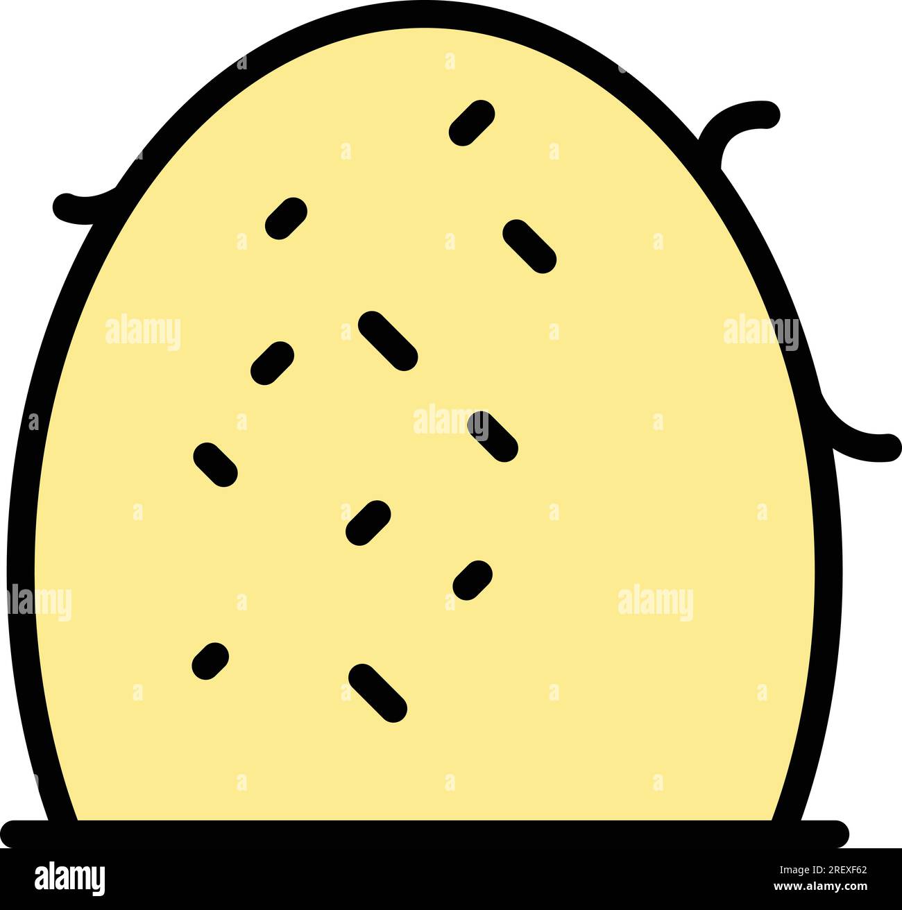 Farm bales icon outline vector. Hay bale. Grass stack color flat Stock ...