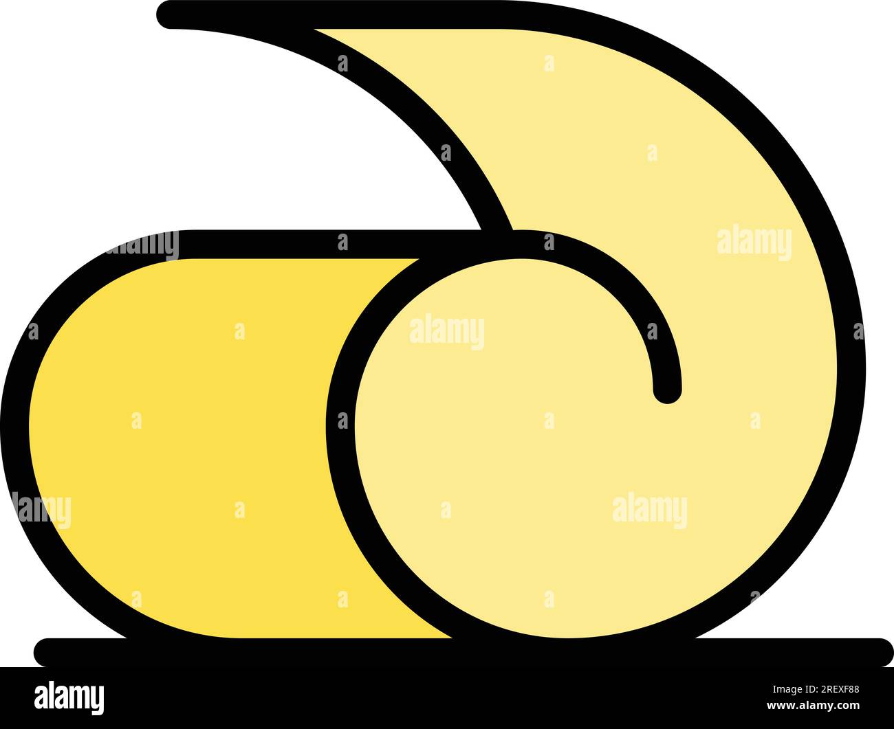Autumn bale icon outline vector. Hay straw. Farm grass color flat Stock ...