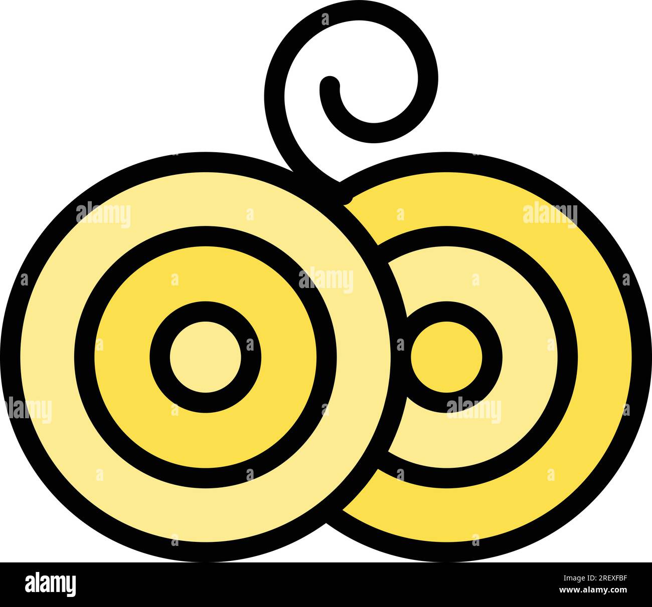 Stack round straw bales Stock Vector Images - Alamy