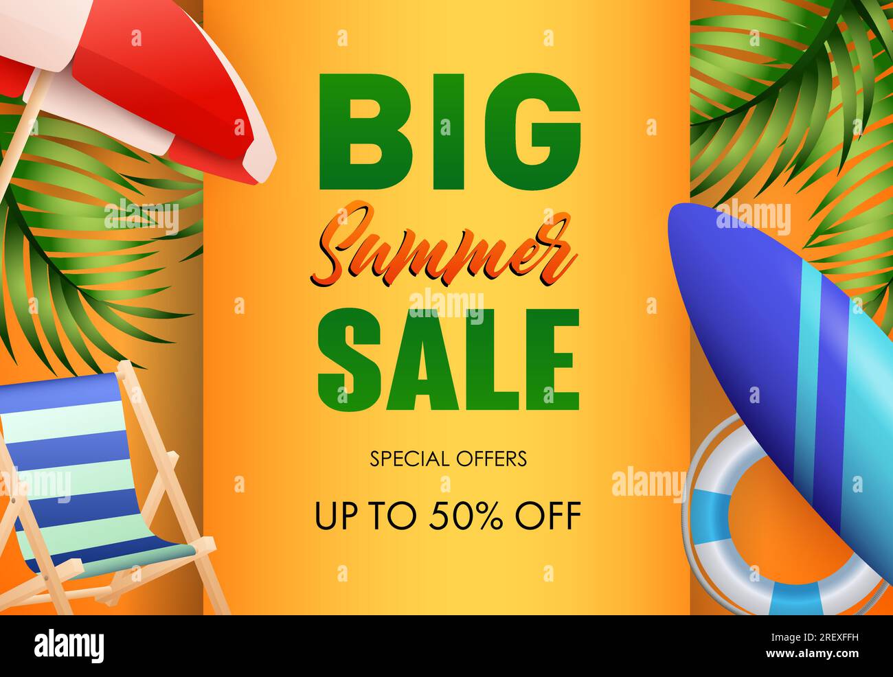 Big beach umbrella illustration hi-res stock photography and images - Alamy
