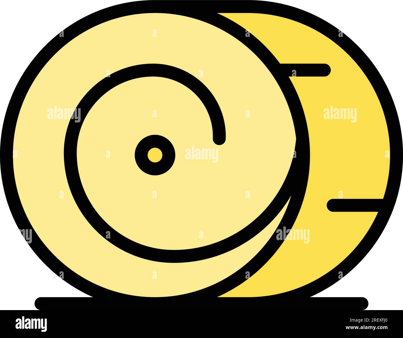 Fodder bale icon outline vector. Hay straw. Farm grass color flat Stock ...