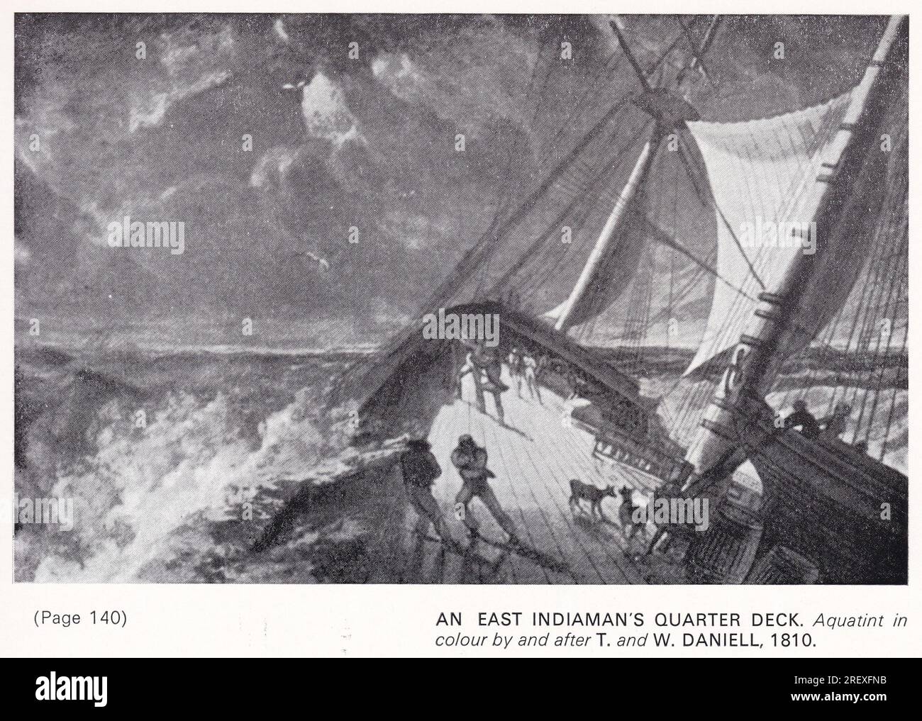 An East Indiaman's Quarter Deck Stock Photo - Alamy