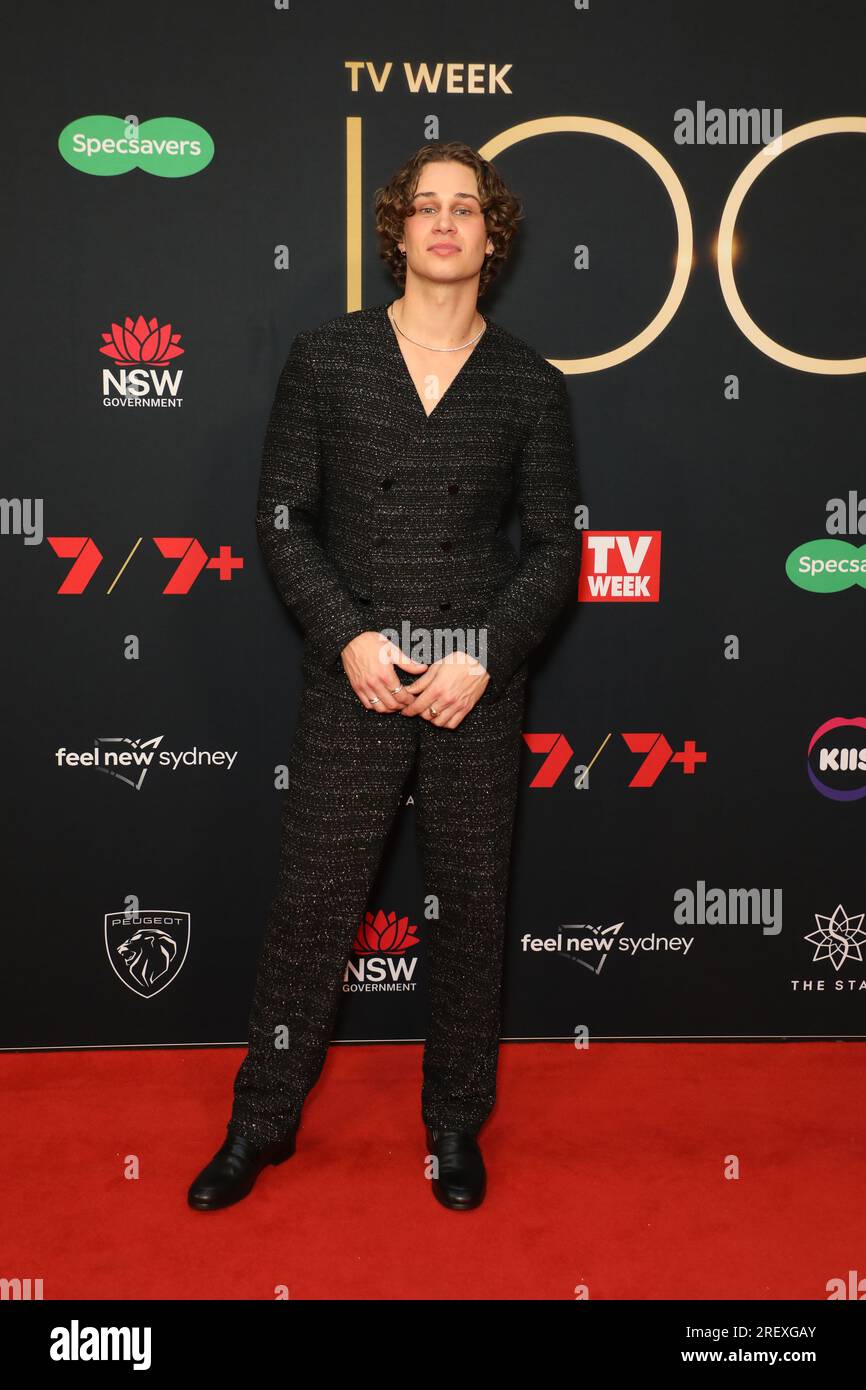 Sydney, Australia. 30th July 2023. Matt Evans arrives on the red carpet ...