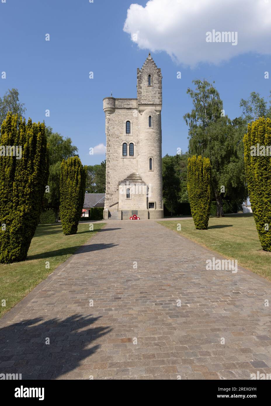 The Ulster Memorial Tower, near Thiepval on the Somme Great War ...