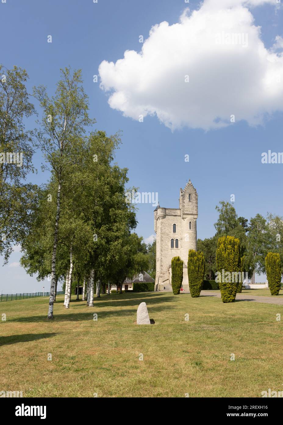 The Ulster Memorial Tower, near Thiepval on the Somme Great War ...