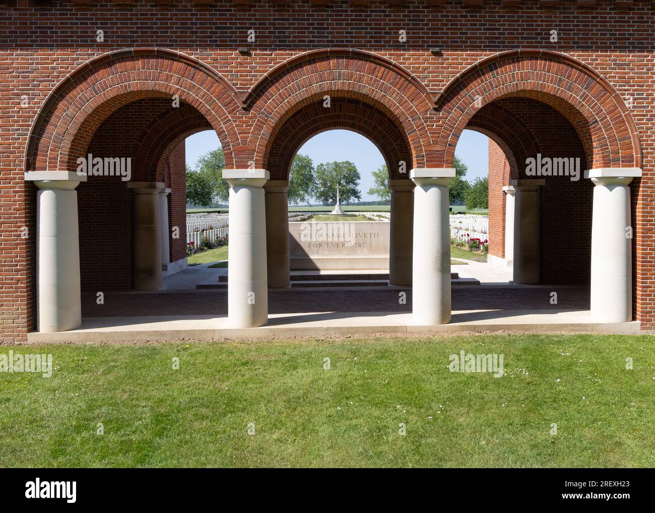 London Road CWGC cemetery of the Great War Stock Photo - Alamy