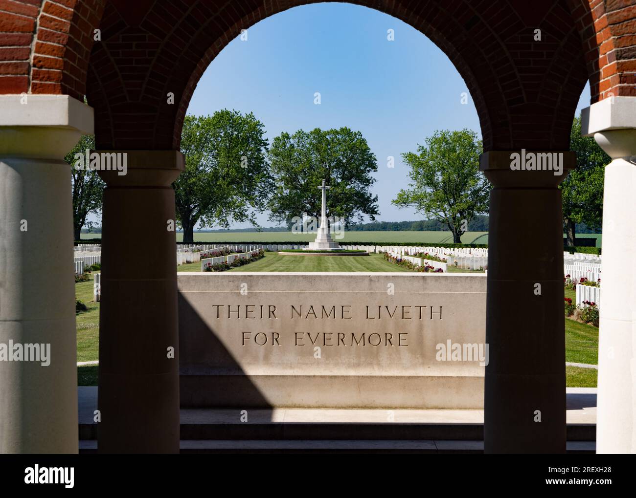 London Road CWGC cemetery of the Great War Stock Photo - Alamy