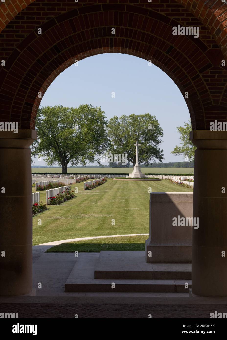 London Road CWGC cemetery of the Great War Stock Photo - Alamy