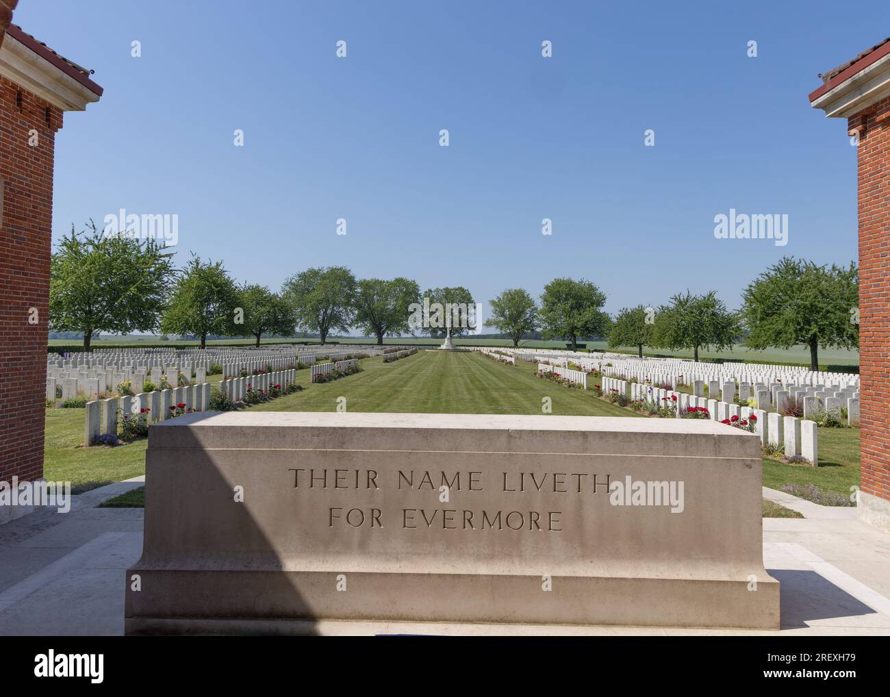 London Road CWGC cemetery of the Great War Stock Photo - Alamy