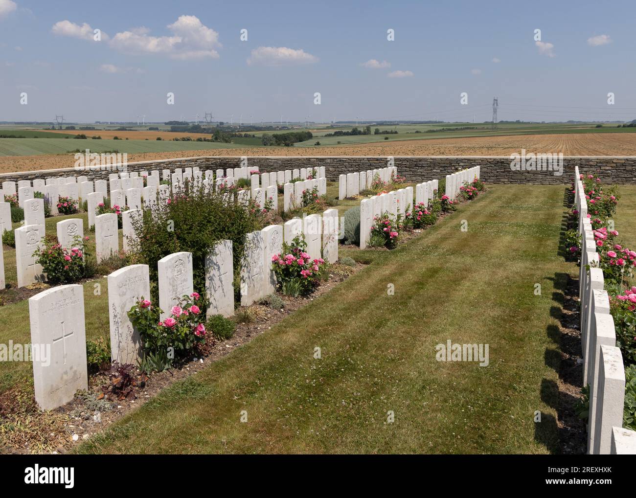 Regina Trench CWGC cemetery of the Great War Stock Photo - Alamy