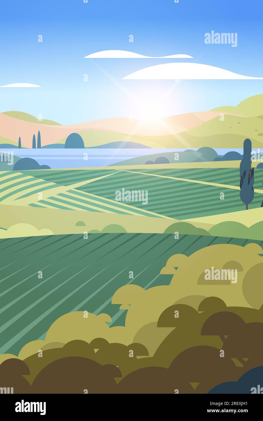 Serene water view Stock Vector Images - Alamy