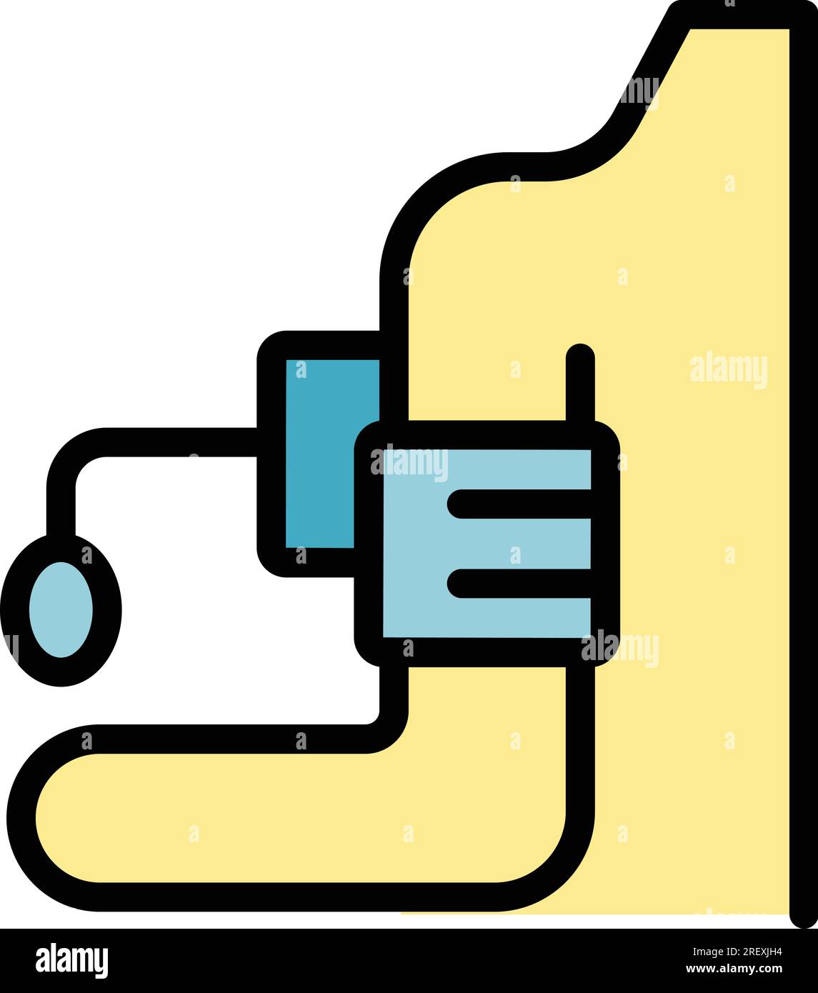 Blood pressure icon outline vector. Medical heart. Gauge cardiovascular ...