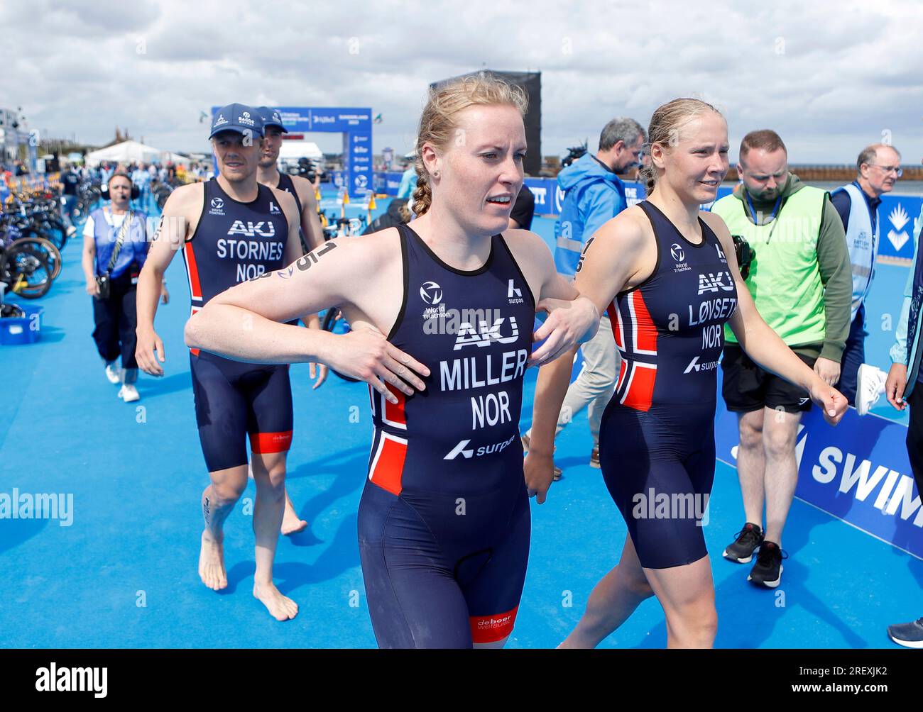 Team Norway’s Solveig Lovseth, Vetle Bergsvik Thorn, Lotte Miller and ...