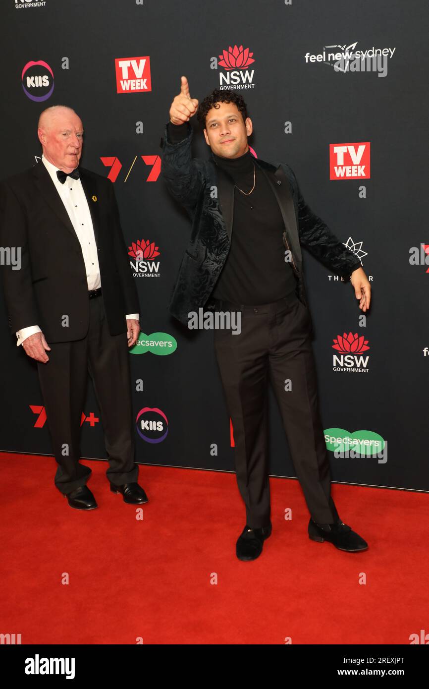 Sydney, Australia. 30th July 2023. Ray Meagher and BLACX (Kyle Shilling ...