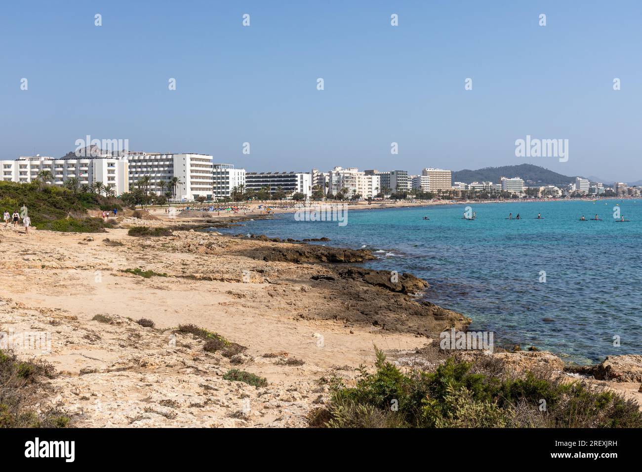 Rocky coastline of Sa Punta de n'Amer Natural Area of Special Interest ...