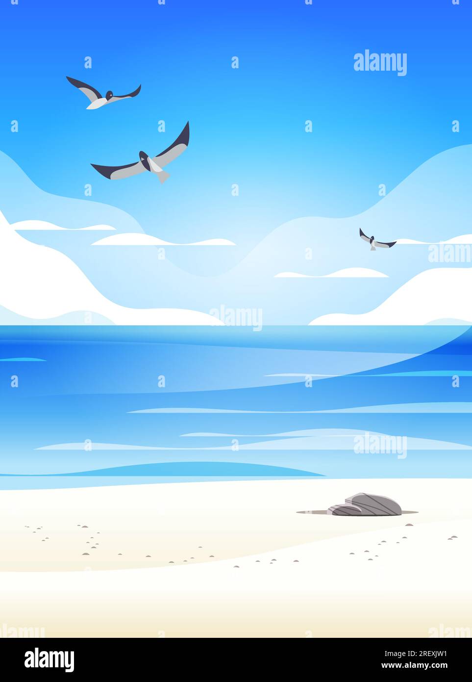 seagulls flying over sea beach seaside view ocean holiday travel ...