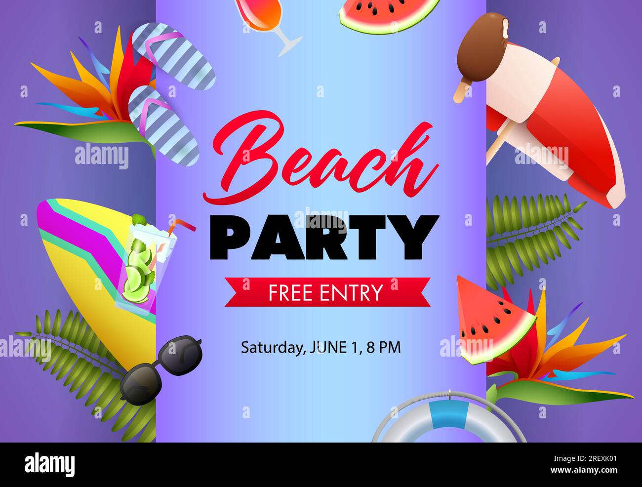 Lilac beach Stock Vector Images - Alamy