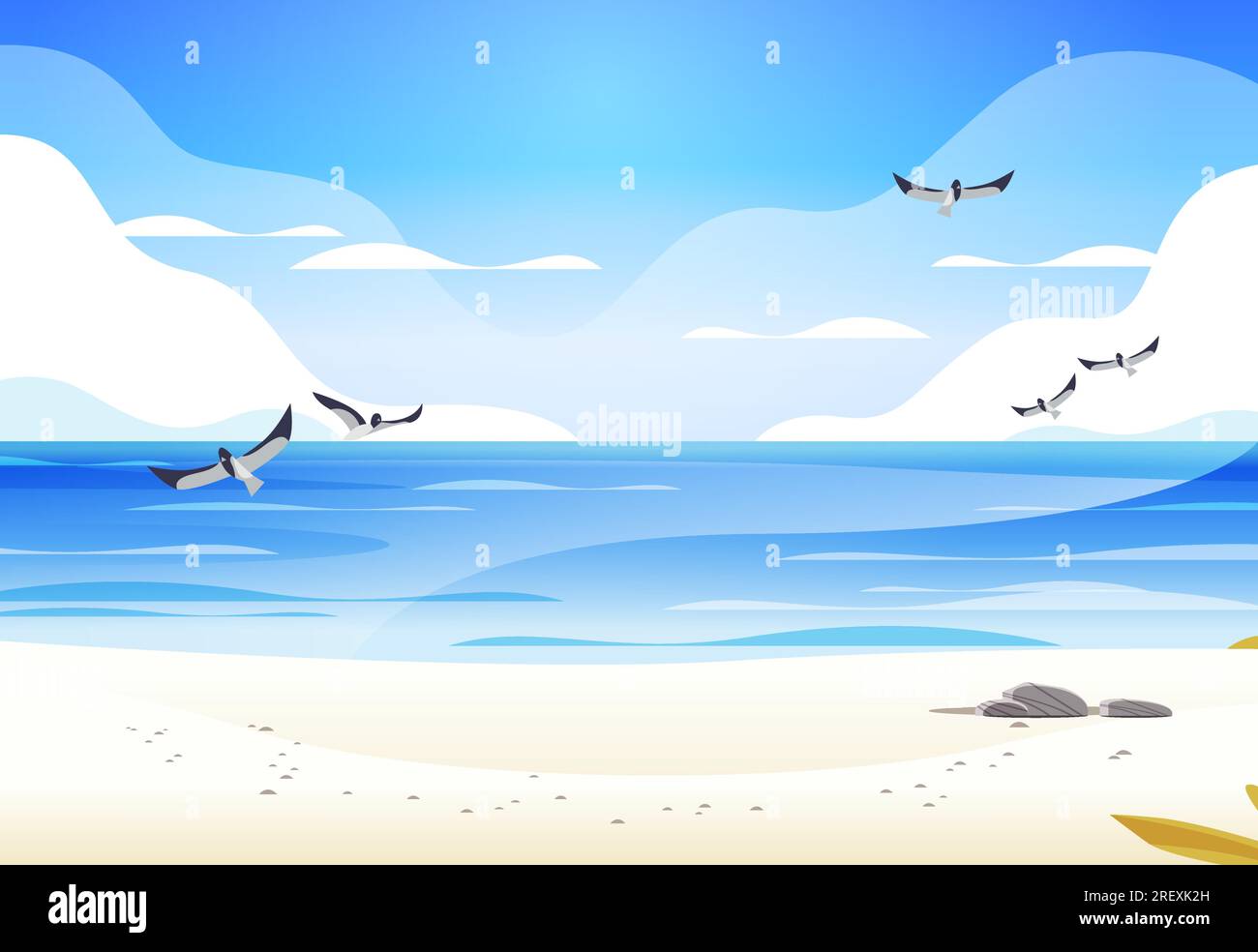 seagulls flying over sea beach seaside view ocean holiday travel ...