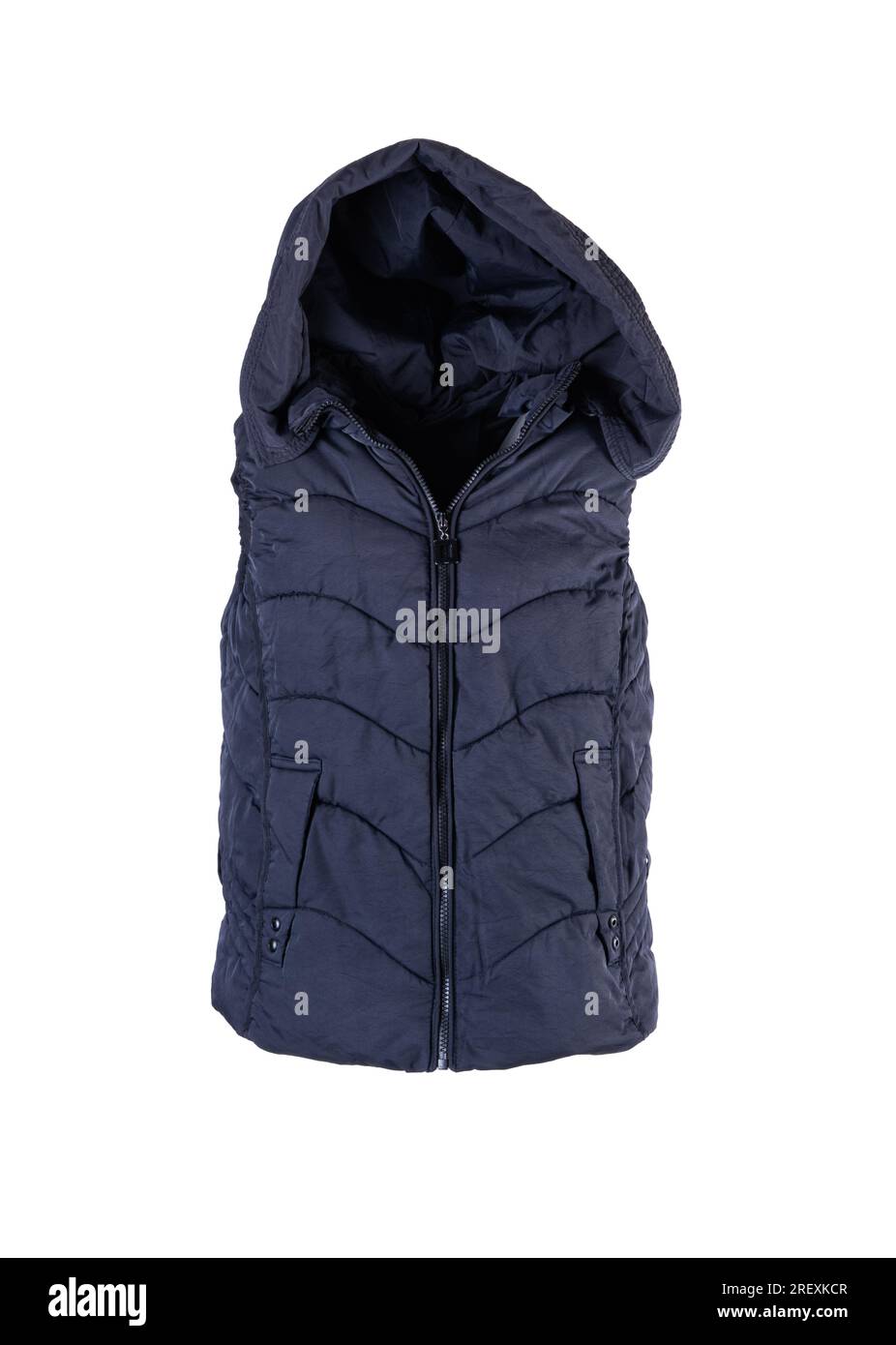 Black vest isolated on white background Stock Photo - Alamy
