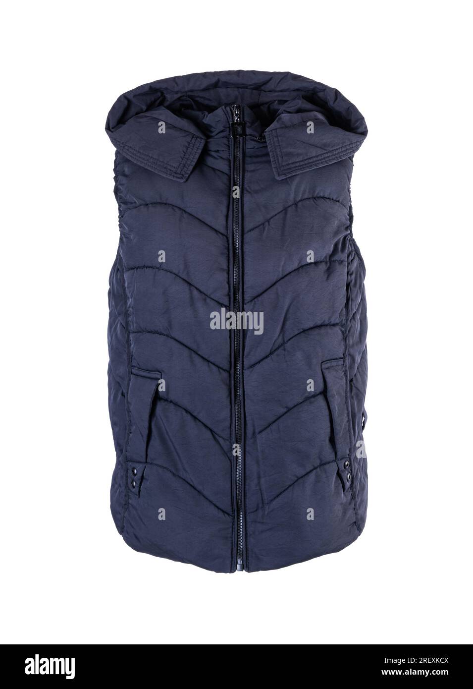 Black vest isolated on white background Stock Photo - Alamy