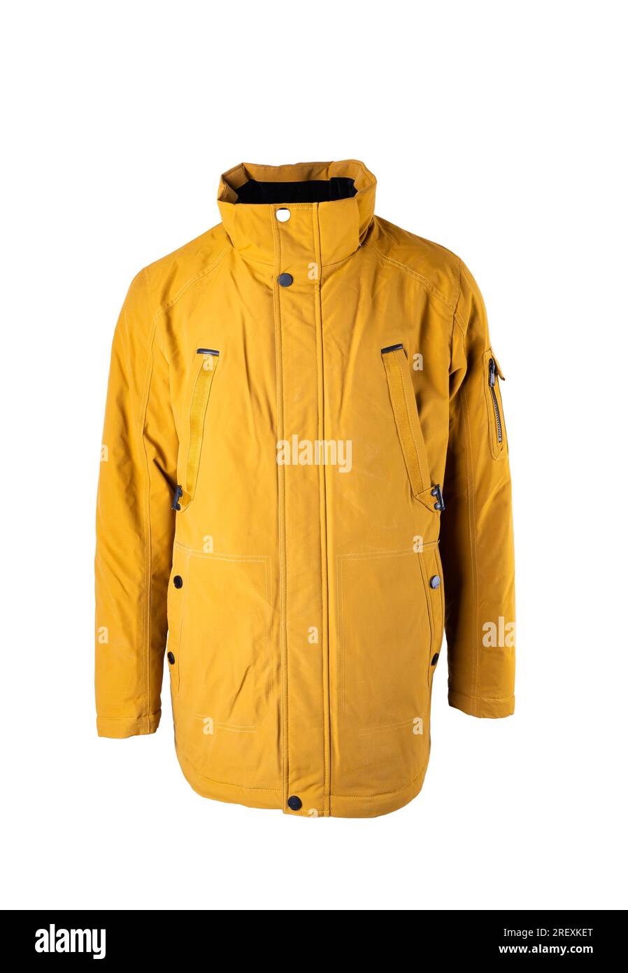 Winter jacket isolated on white background Stock Photo - Alamy