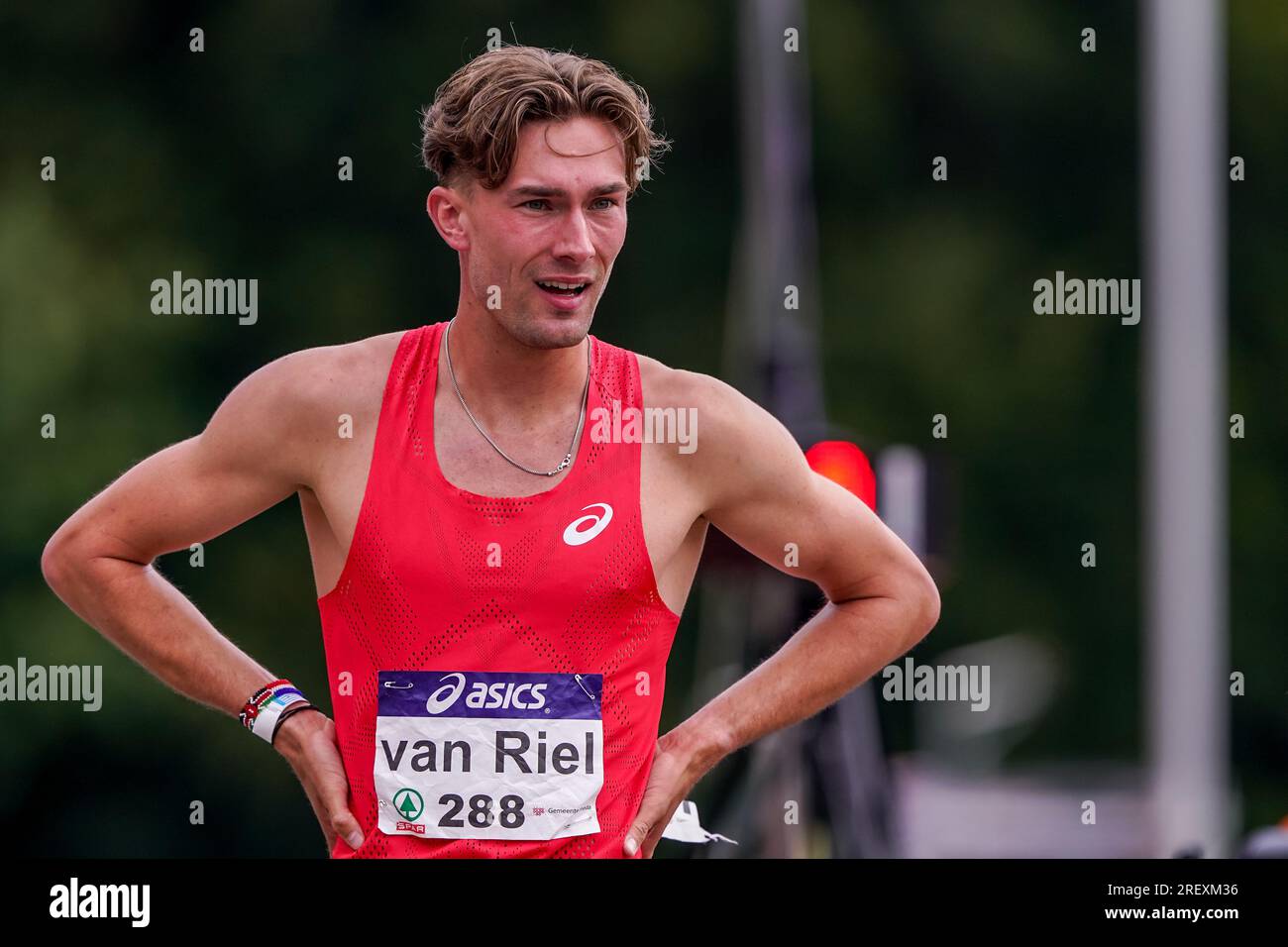 BREDA, NETHERLANDS - JULY 30: Robin van Riel of AV Attila competing on ...