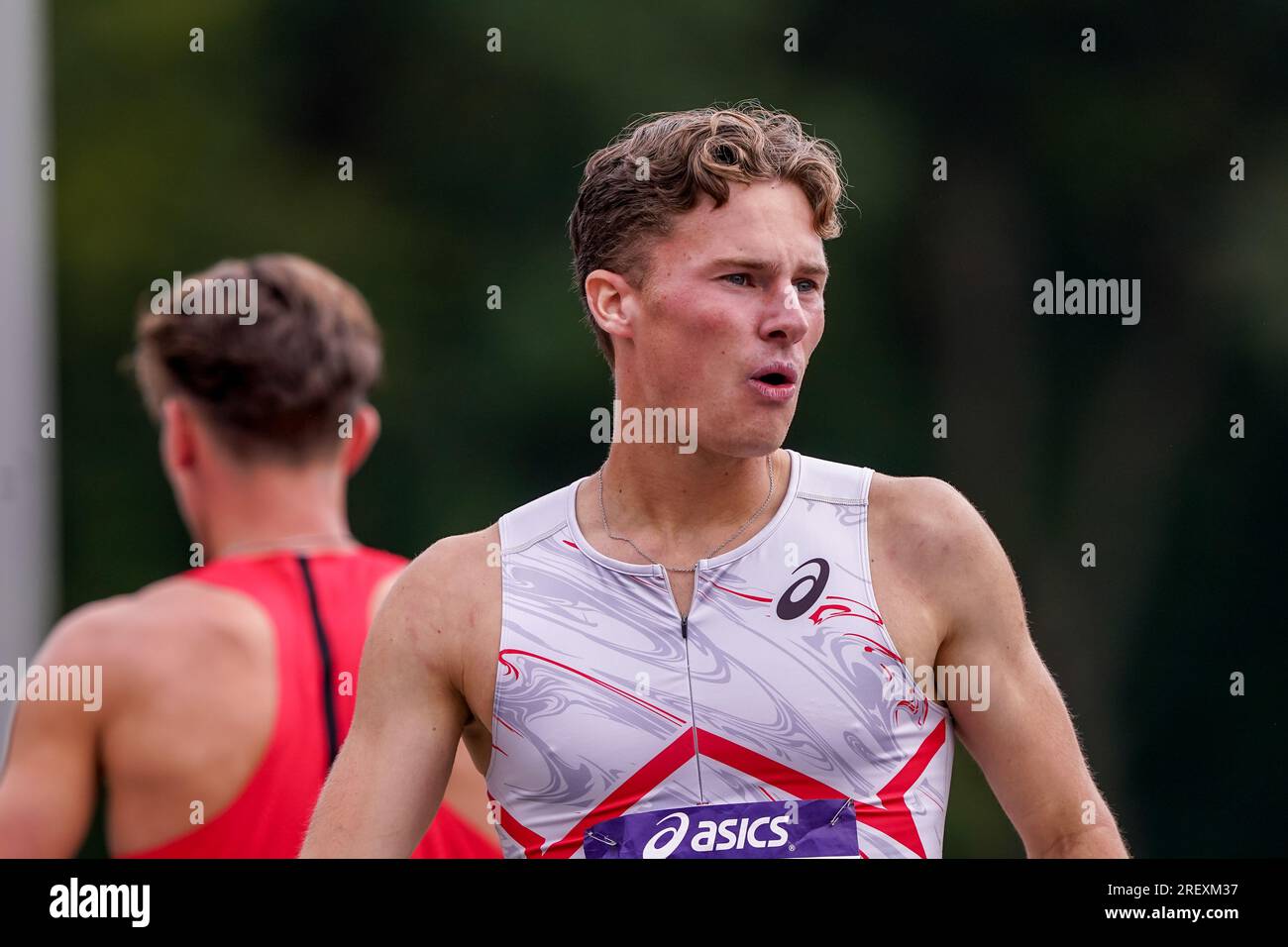BREDA, NETHERLANDS - JULY 30: Rick van Riel of AV Attila competing on ...