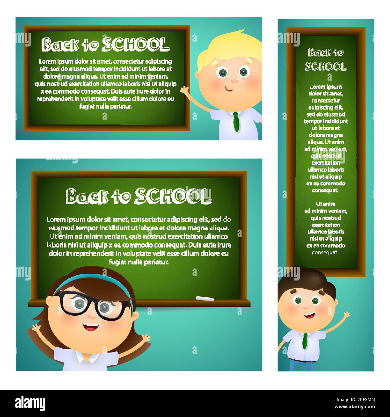 School students pointing at text Stock Vector Image & Art - Alamy