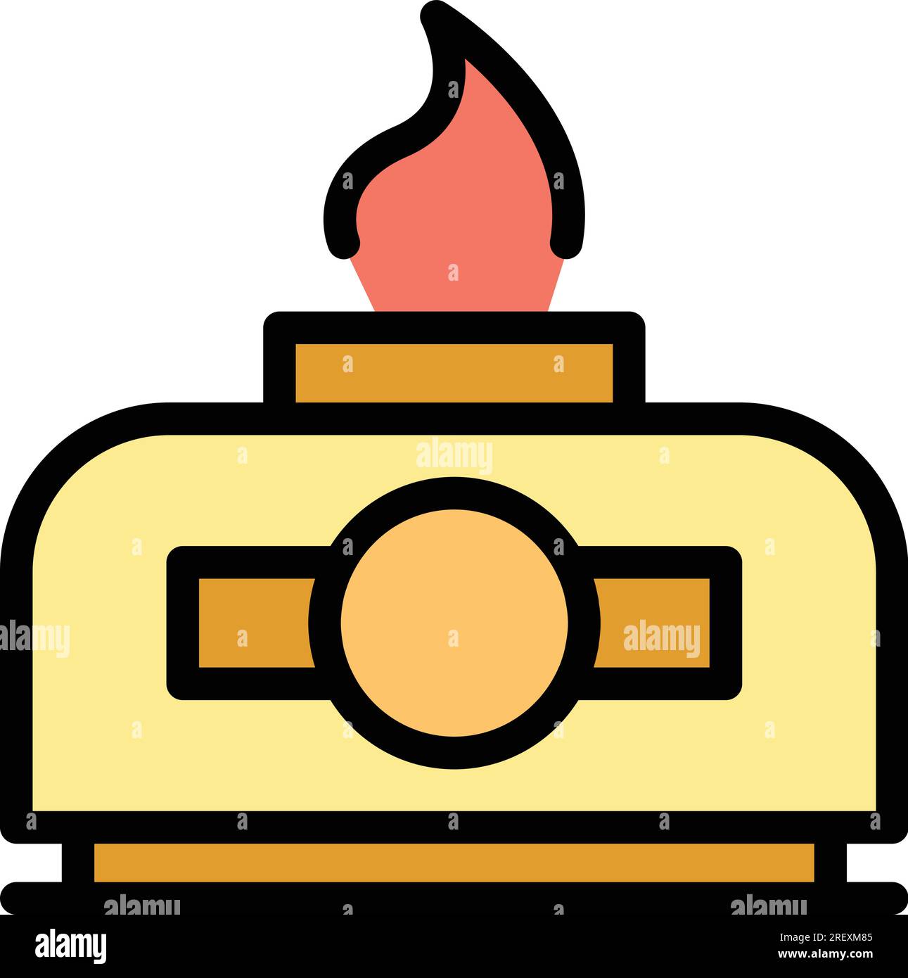 Lab fire icon outline vector. Science study. Medical laboratory color ...