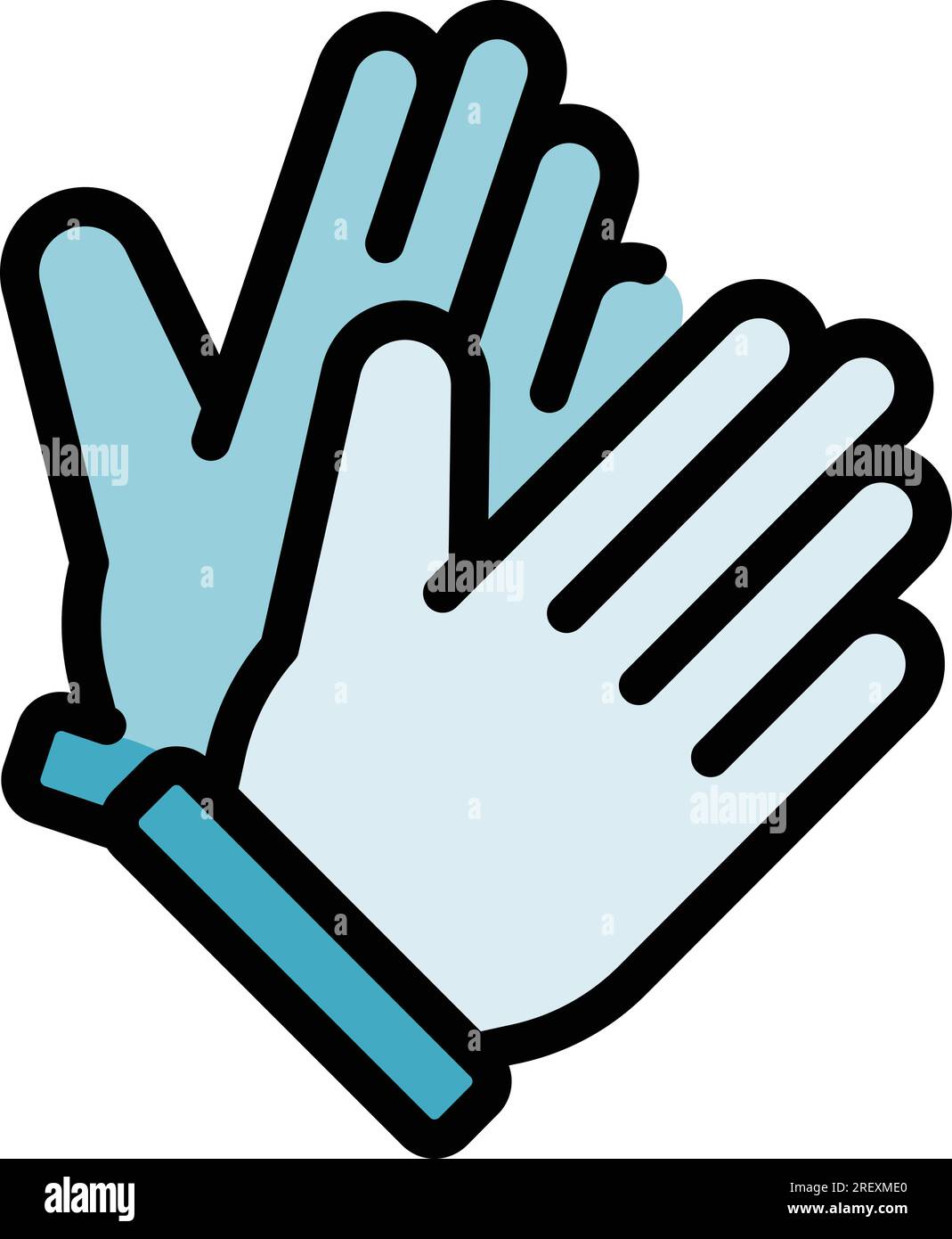Lab gloves icon outline vector. Medical research. Computer test color ...