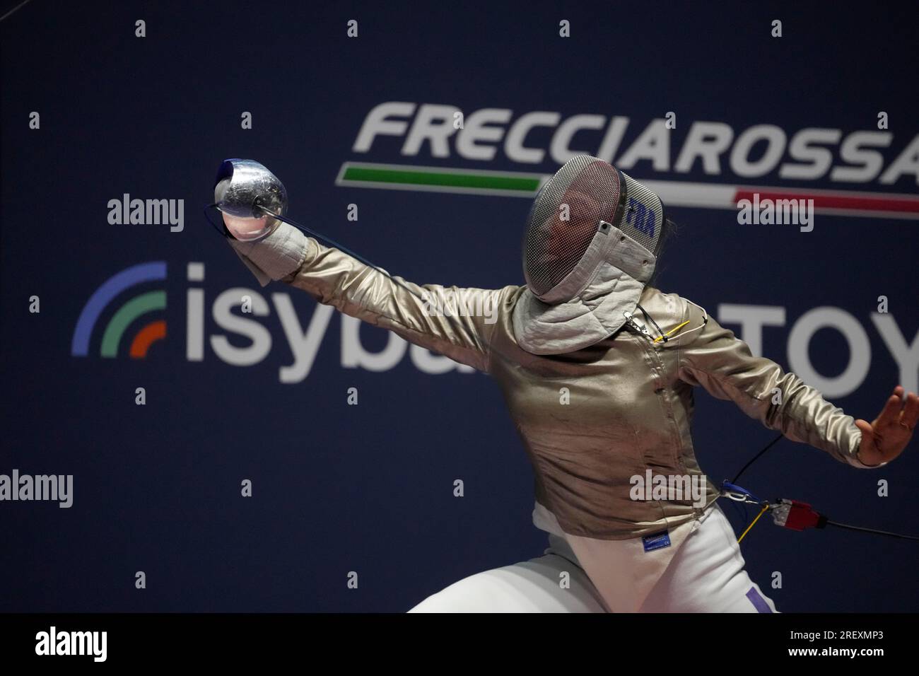 France's Caroline Queroli competes against Hungary's Luca Szucs during ...