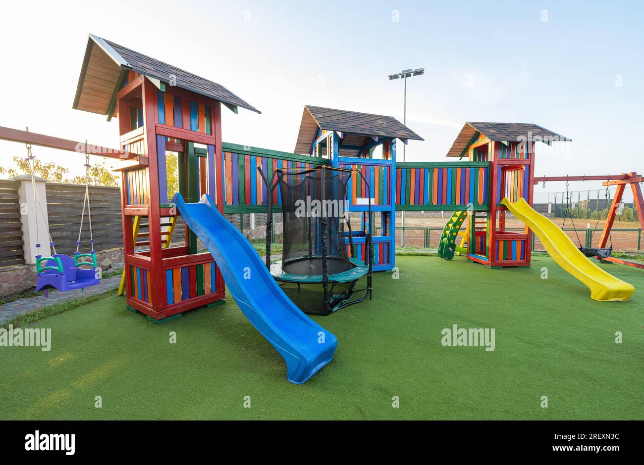 Outdoor playground for children Stock Photo - Alamy