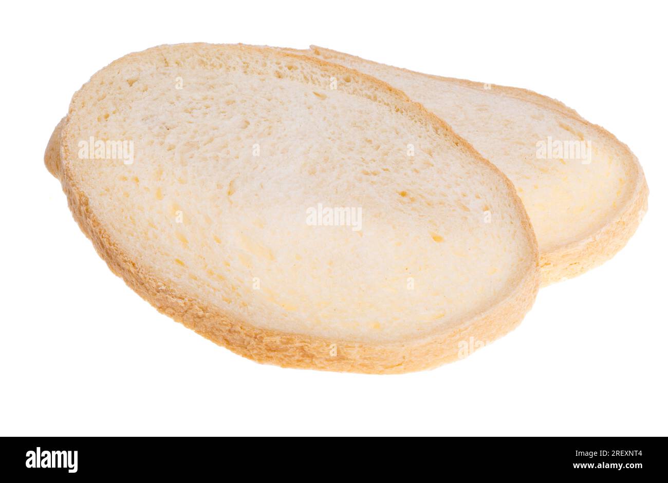 big bread slice isolated on white background Stock Photo - Alamy