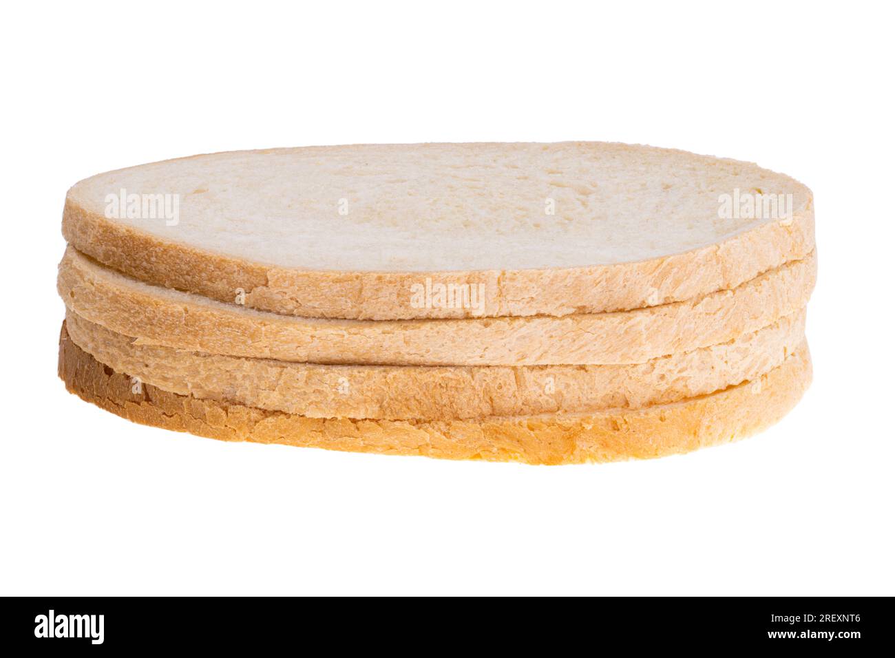 big bread slice isolated on white background Stock Photo - Alamy