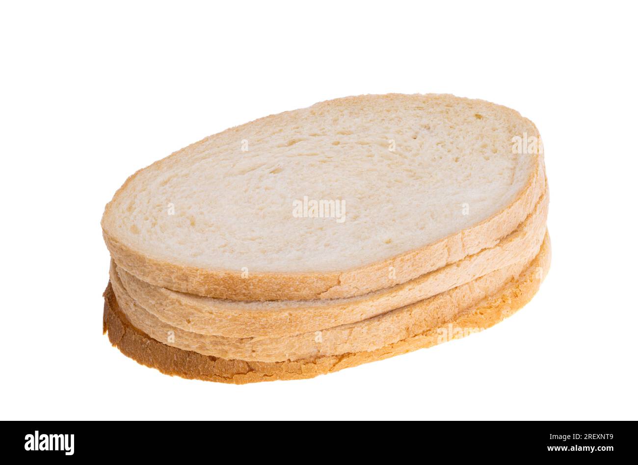 big bread slice isolated on white background Stock Photo - Alamy
