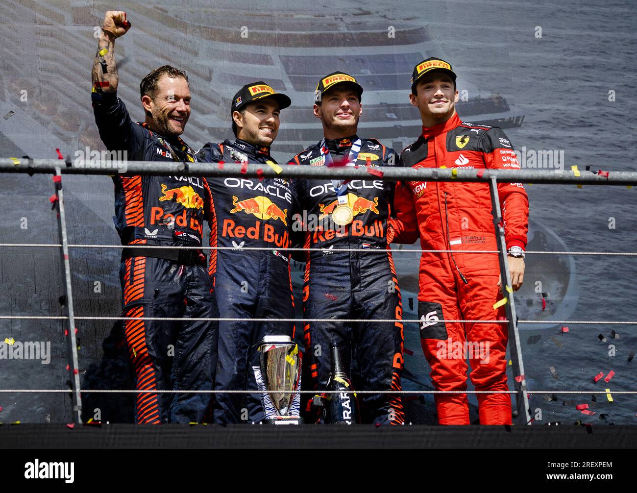 SPA - Sergio Perez (Red Bull Racing), Max Verstappen (Red Bull Racing ...