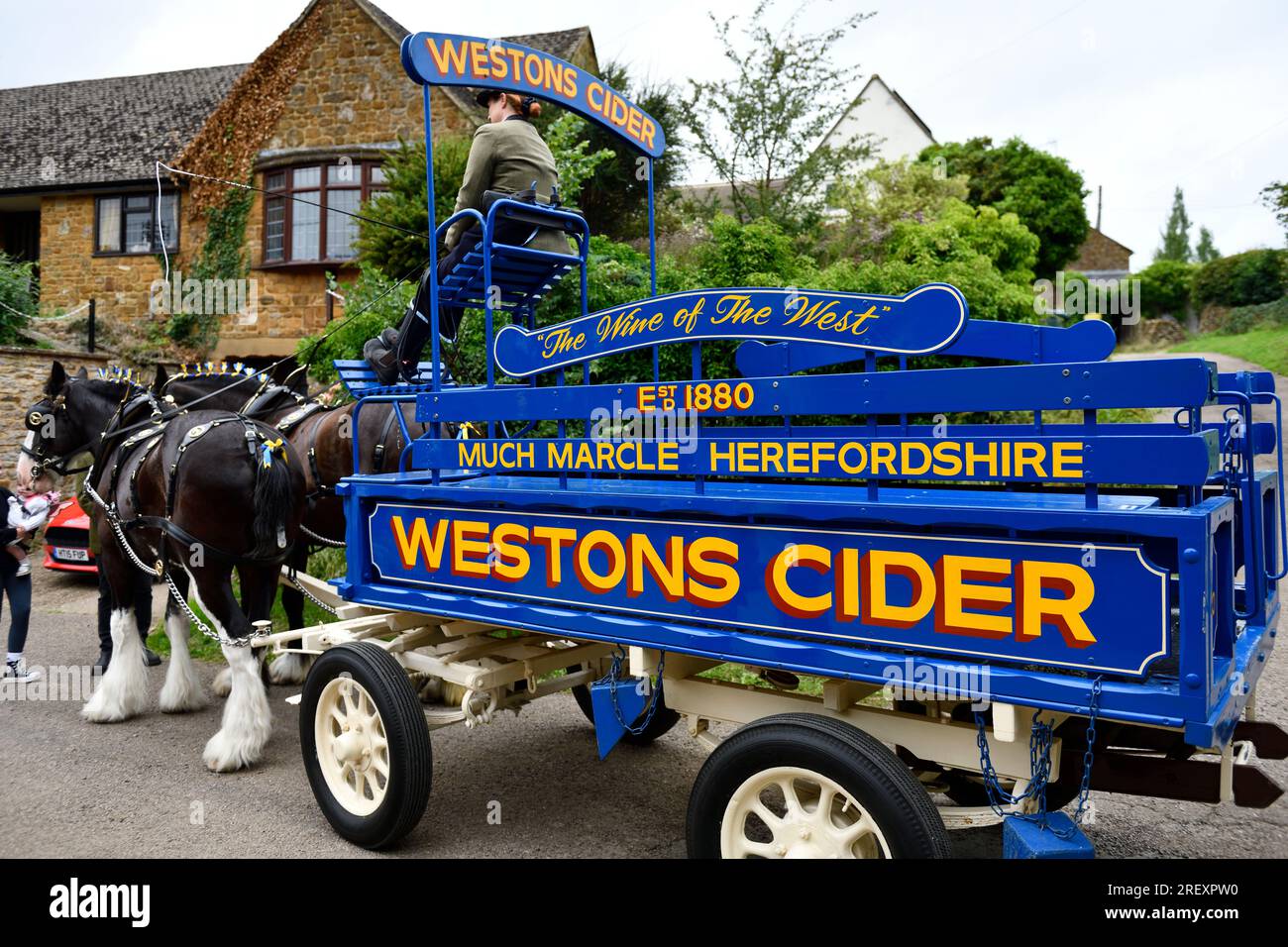 Hook Norton Brewery Oxfordshire UK. 30th July 2023. Returning to the ...