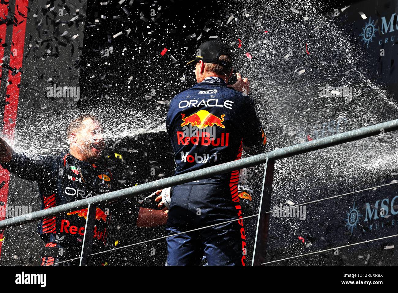 Spa Francorchamps, Belgium. 30th July, 2023. Race winner Max Verstappen ...