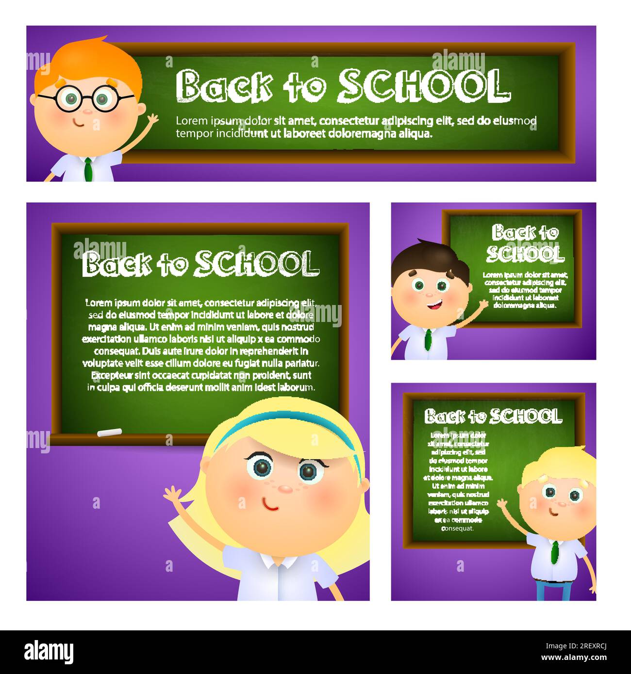 Pointing on blackboard Stock Vector Images - Alamy