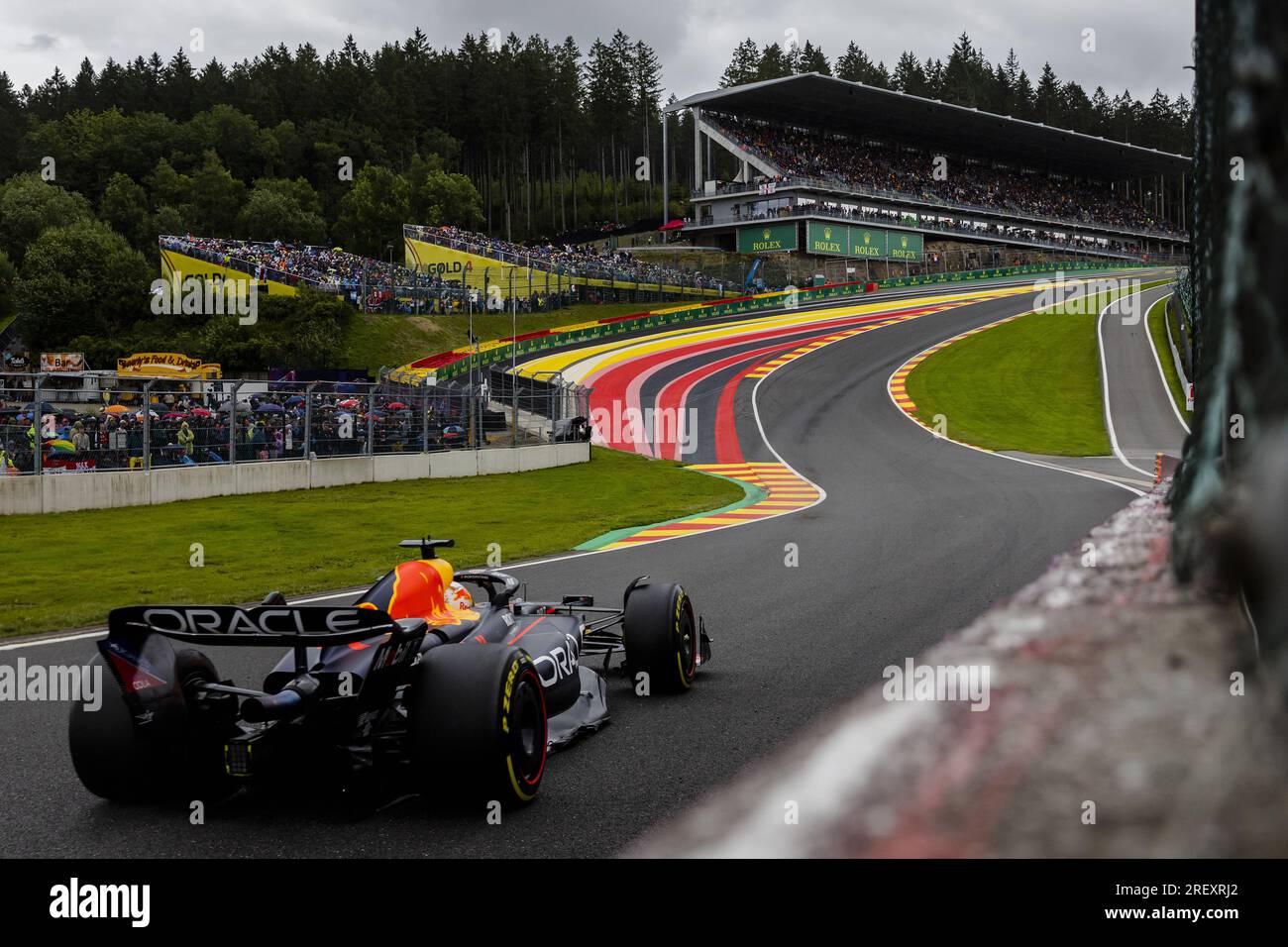 SPA - Max Verstappen (Red Bull Racing) during the Grand Prix of Belgium at the Circuit de Spa ...