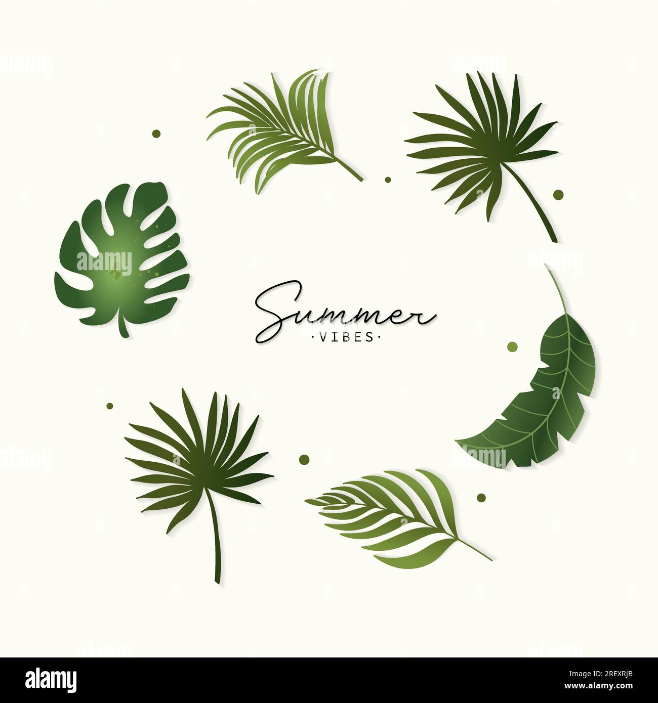 Banana Leaves Background, Green Tropical Leaf, Vector, 60% OFF